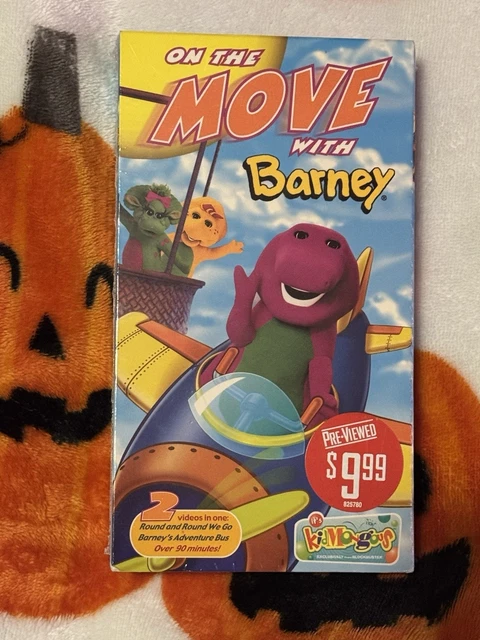 ON THE MOVE With Barney VHS Blockbuster Exclusive Release Ultra Rare £ ...