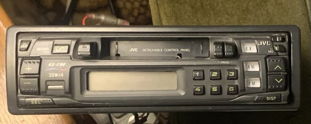 JVC KS-F90 VINTAGE car stereo radio cassette player, removable panel ...