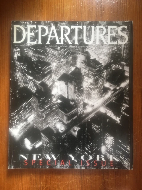 DEPARTURES MAGAZINE NEW York Special Issue October 2001 £0.77 - PicClick UK
