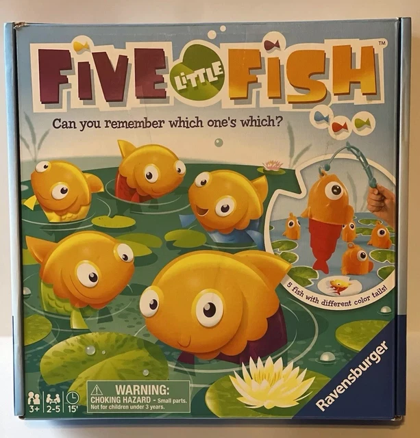 RAVENSBURGER FIVE LITTLE Fish Memory Game For Kids Color Recognition £8 ...