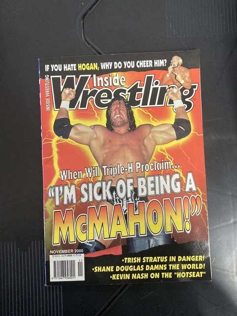 **RARE AF** INSIDE Wrestling Magazine December 2000 Triple H WWF WWE ...