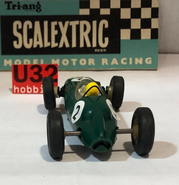SLOT CAR SCX scalextric C-72 Brm P48 Formula Junior #2 G.Hill Green ...