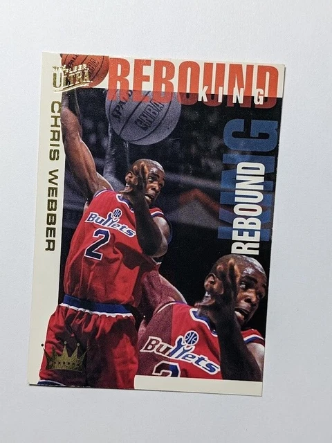 1994-95 FLEER ULTRA Rebound King #9 Chris Webber Washington Bullets $1. ...