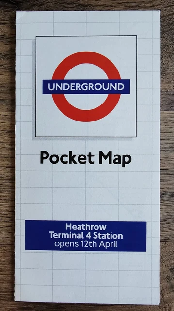LONDON UNDERGROUND TUBE Pocket Map - No. 1 1986 £15.00 - PicClick UK