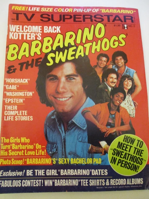 WELCOME BACK KOTTER, John Travolta - TV Superstar Magazine 1976 $19.99 ...
