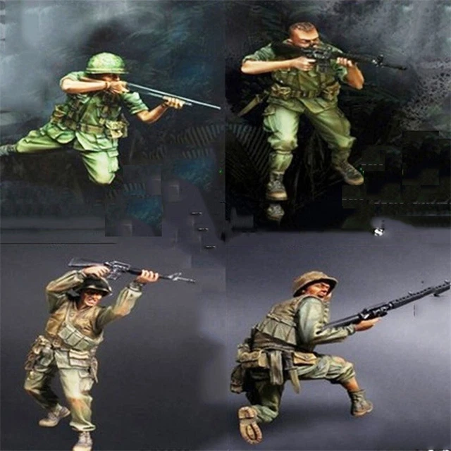 1/35 SCALE RESIN Vietnam War U.S. Infantry Figures Set Resin Soldiers ...