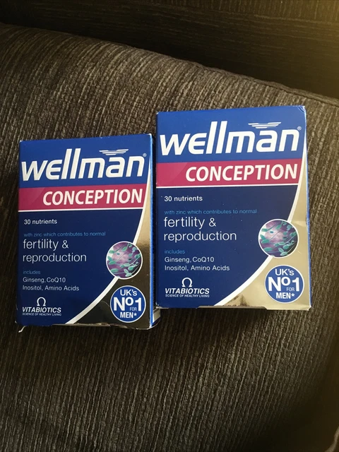 2X WELLMAN CONCEPTION Reproduction & Fertility Tablets 30 Count 60 ...