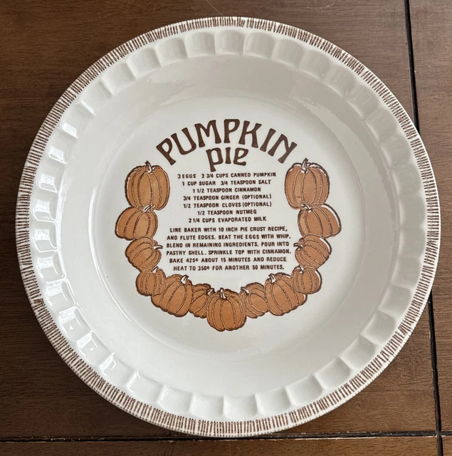 Country Harvest Pie Plates
