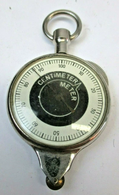 LANDKARTENLESER KARTENMESSER CENTIMETER Meter für Landkarten 50er Jahre ...