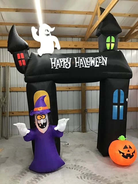 12FT GEMMY AIRBLOWN Inflatable Prototype Halloween Haunted House Arch ...