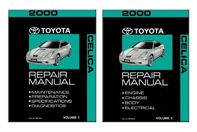 2000 TOYOTA CELICA Shop Service Repair Manual Book Engine Drivetrain ...