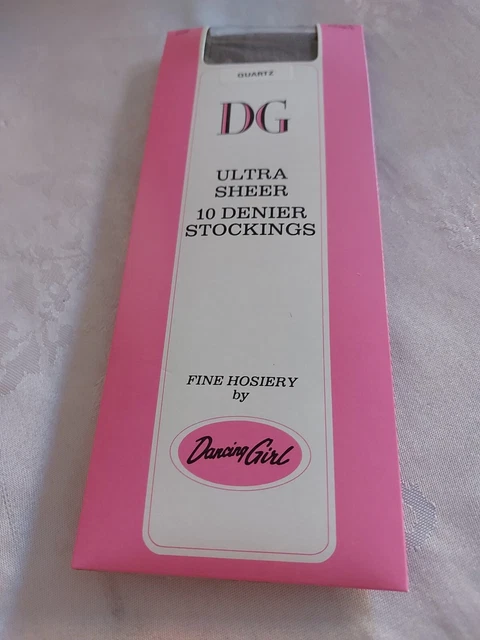 D.G. ULTRA SHEER nylon Quartz (BROWN) 10 denier stockings. One size £1. ...