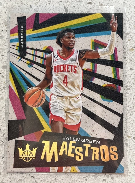 JALEN GREEN 2021-22 Panini Court Kings MAESTROS Rookie Houston Rockets EUR 4,48 - PicClick IT