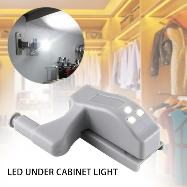 LED SMART SENSOR Hinge Lights Kitchen Cabinet Wardrobe Closet Cupboard Light New £4.69 - PicClick UK