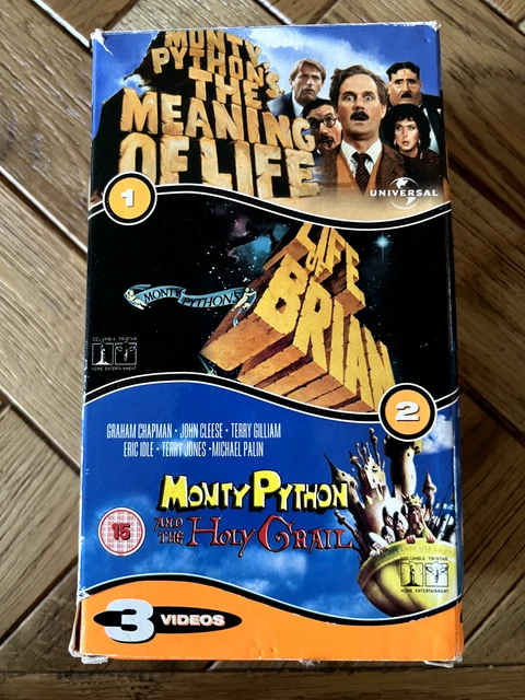 MONTY PYTHON TRILOGY Boxset VHS Tape Film Video Meaning of Life Brian ...