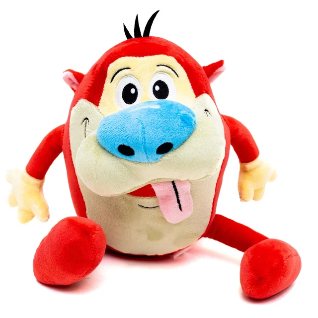 BUCKLE-DOWN THE REN and Stimpy Show Squeaky Plush Dog Toy for Large ...