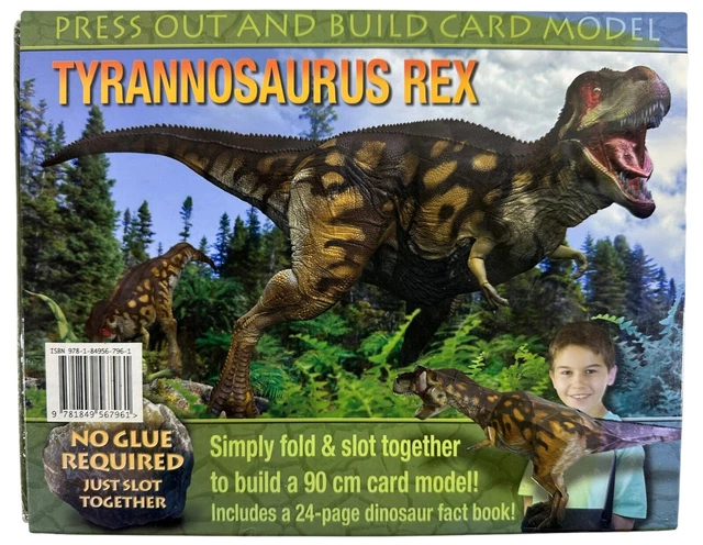 PRESS OUT AND Build Card Model T REX - Tyrannosaurus Rex (8yrs+) ~ NEW ...