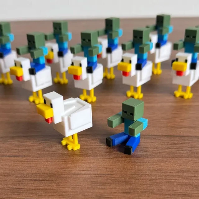 MINECRAFT CHICKEN JOCKEY Eco-friendly 3D Printing Best Gift For ...