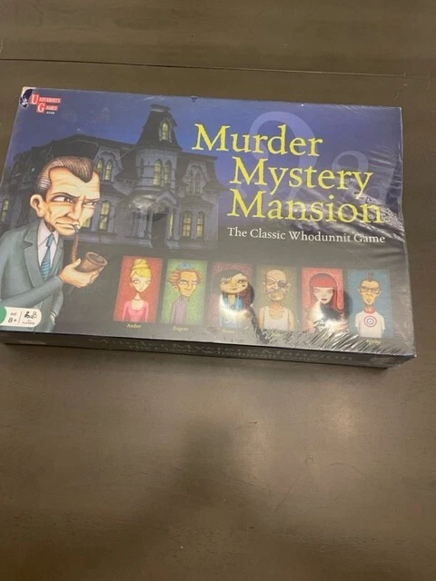 MURDER MYSTERY MANSION board game By University Games Sealed with some ...