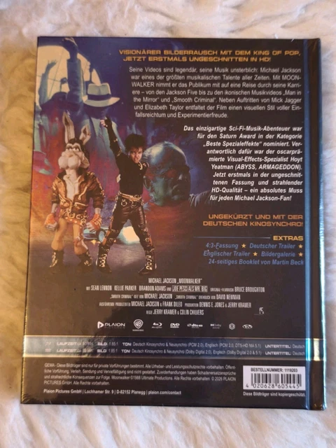 MICHAEL JACKSON - Moonwalker Limited Mediabook, 2-Disc Edition ( Blu ...