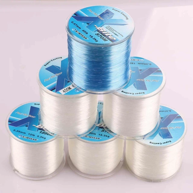 X-BITE MONOFILAMENT FISHING Line Nylon Mono Leader Line 160m~1860m 0 ...