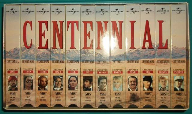 CENTENNIAL VHS BOX Set Universal Studios Mini Series Vintage 12 Vhs ...