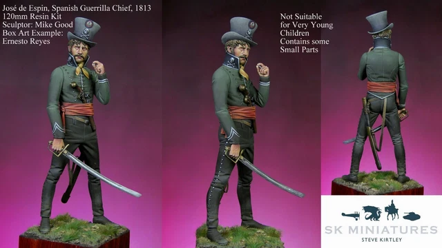 SK MINIATURES JOSE de Espin Spanish Guerrilla 1813 120mm Unpainted kit ...