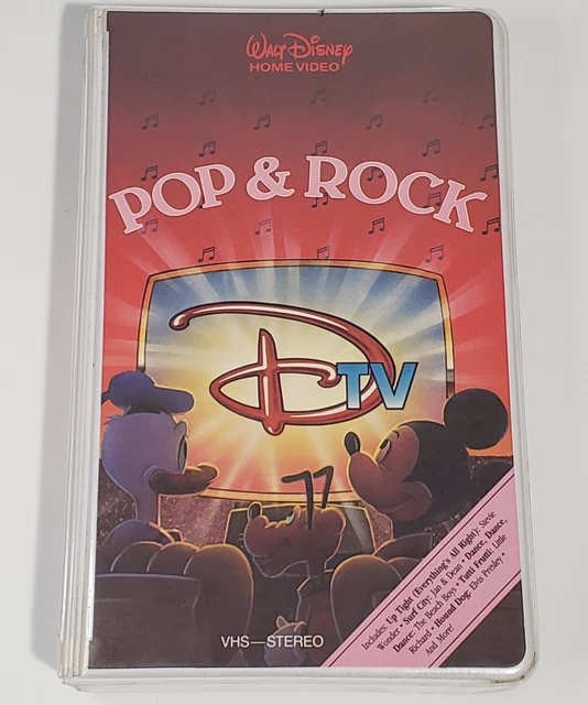 WALT DISNEY STUDIOS Pop & Rock VHS Clamshell Singalong 1984 Rare VG $20 ...