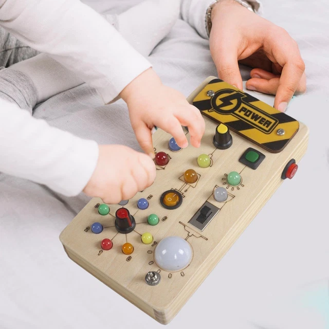 LIGHT UP BUSY Board Early Learning Educational Development Toy ...