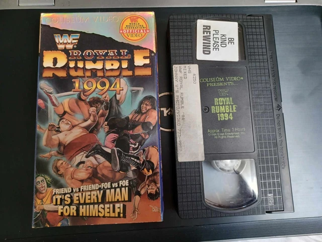 WWF ROYAL RUMBLE VHS 1994, 94 Coliseum Video, WWE, ECW, WCW, Rare £33. ...