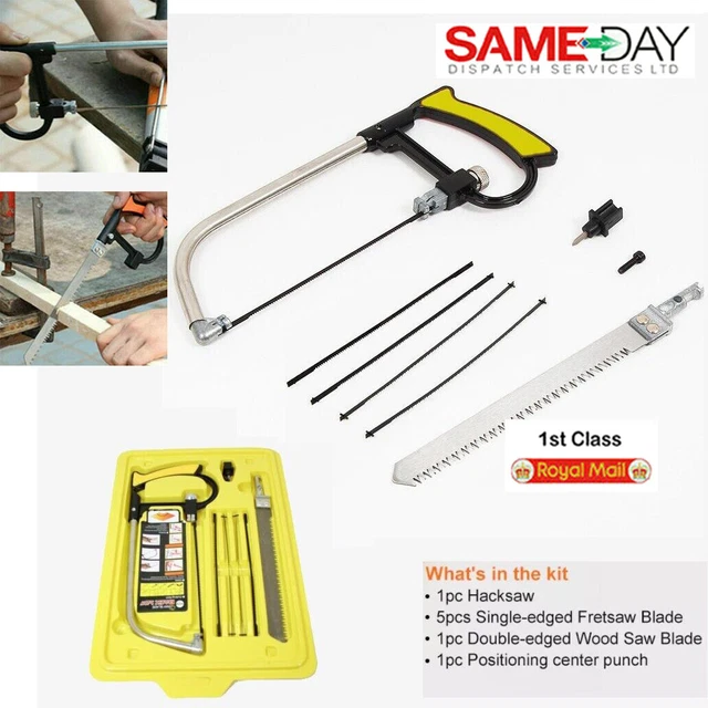 HACKSAW HEAVY DUTY Mini Saw Metal Woodworking Cutting Hand Tool Blades ...