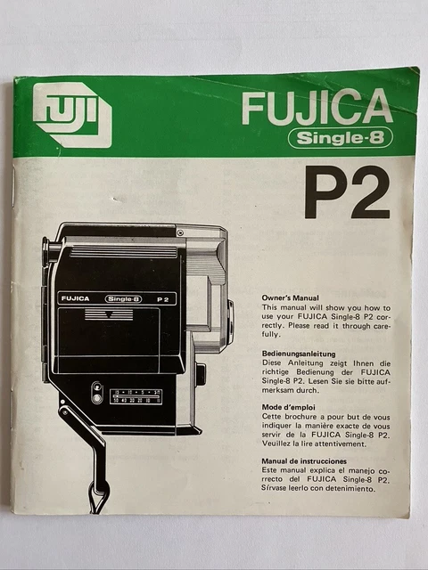FUJICA SINGLE-8 P2 Mode D'emploi Notice Manual Français_ De_ Es _En EUR ...