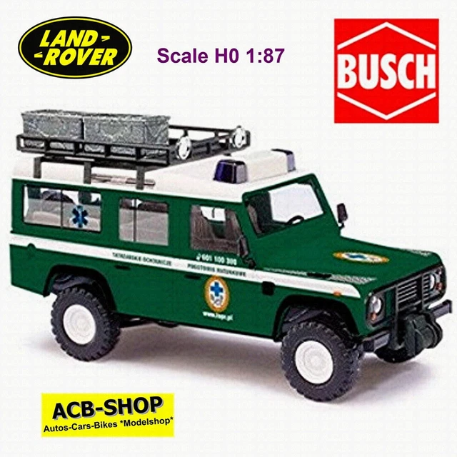 LAND ROVER DEFENDER Bergwacht Edition Nr.11 Bergwacht Polen 1:87 Busch ...
