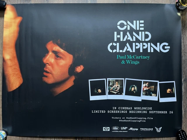 PAUL MCCARTNEY & Wings One Hand Clapping Original Quad Cinema Poster £ ...