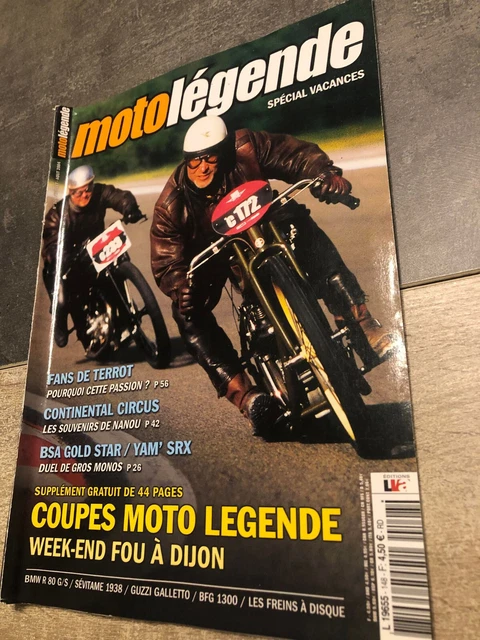 MOTO LEGENDE N°148 Terrot / Bsa Gold Star Vs Yam Srx / Bmw R80 G/S ...