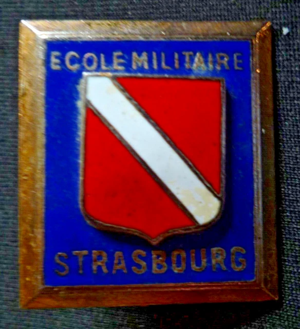 FRENCH ARMY Military School Strasbourg Pocket Fob Badge £5.99 - PicClick UK