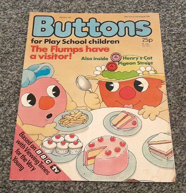 BUTTONS COMIC NO 148 Postman Pat Pigeon Street Gran Bbc Tv Children ...