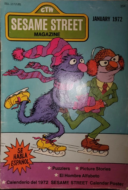 SESAME STREET MAGAZINE #4 Dell Comics Jan 1972 (GD Split Spine Detached ...