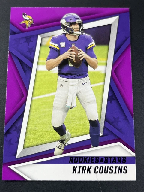 2021 ROOKIES AND Stars, Kirk Cousins, violet, #62, Vikings du Minnesota ...