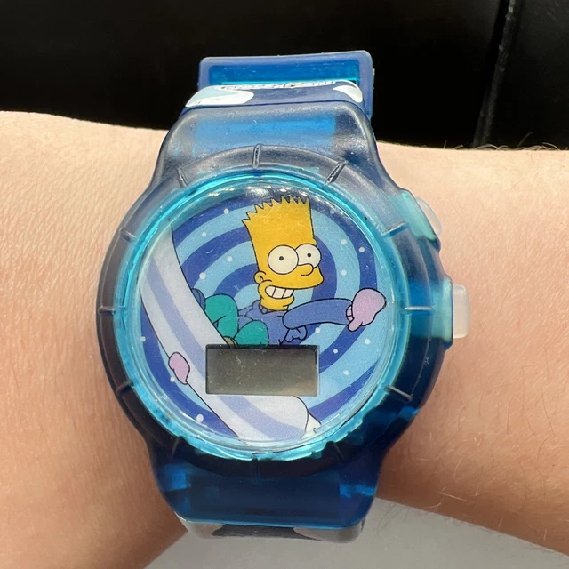 BURGER KING THE Simpsons Talking Watch Bart Simpson Blue Never Used ...