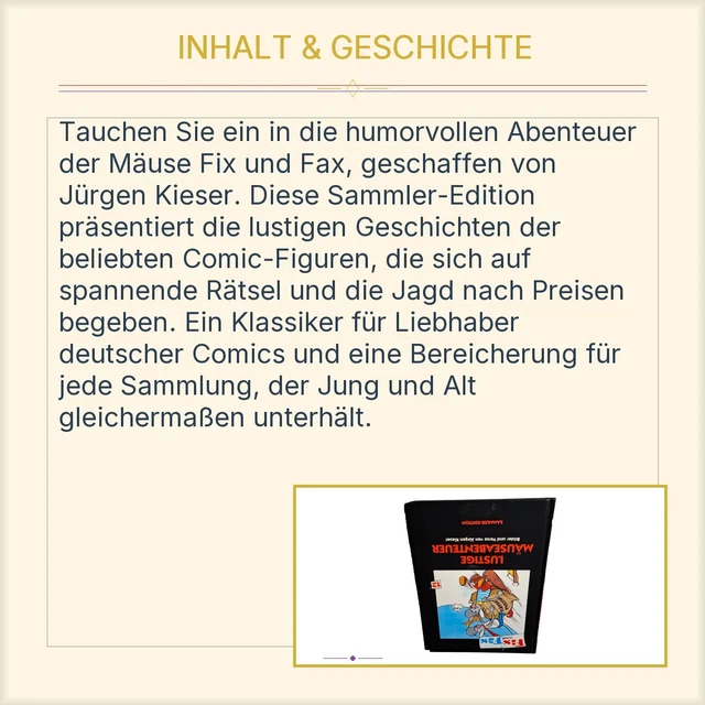 FIX & FAX Comic Hardcover Jürgen Kieser Sammler Edition Deutsch Humor ...