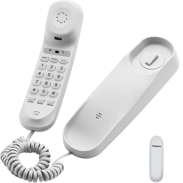 CORDED HOUSE PHONES Landline, Wall Mountable Dial Pad on Base unit Desk ...