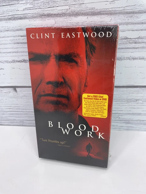 BLOOD WORK (VHS, 2002) Brand New Sealed Vhs Clint Eastwood Vhs Cassette ...