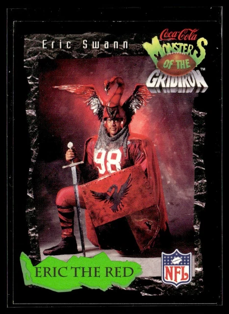 1993 COCA-COLA MONSTERS of the Gridiron Eric Swann Phoenix Cardinals #1 ...