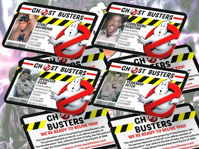 GHOSTBUSTERS INSPIRED COSPLAY ID Card | Ghostbusters Props £17.99 ...