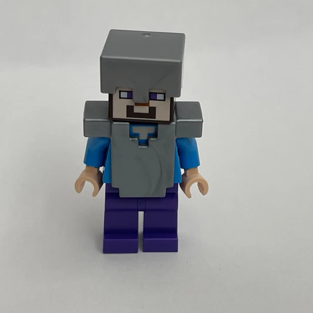 LEGO MINECRAFT STEVE with Armor Minifigure Minifig Replacement Part ...