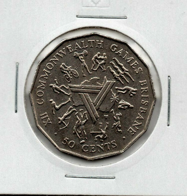 1982 AUSTRALIAN 50 Cent 'Commonwealth Games' Circulated Coin $2.00 ...
