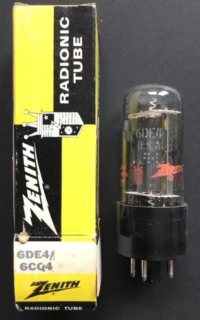 ZENITH 6DE4, 6CQ4 flyback diode valve/ tube, NOS, NIB £8.00 - PicClick UK