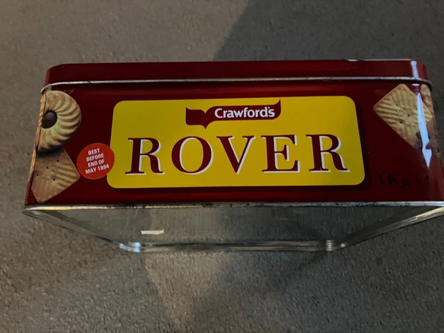 ORIGINAL 1994 CRAWFORDS ROVER ASSORTMENT BISCUIT TIN 1kg WITH INNER ...