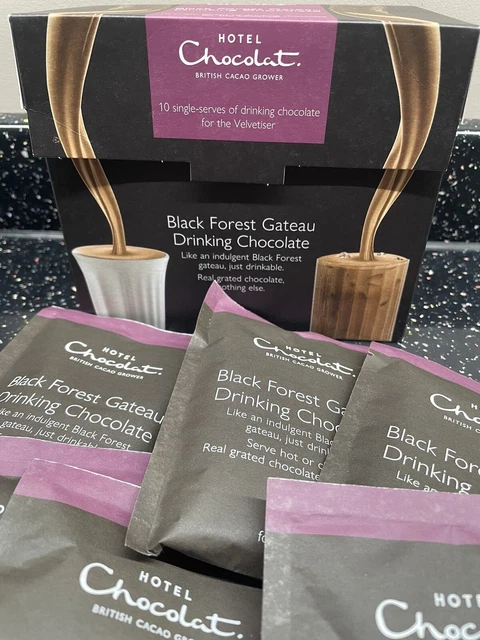 HOTEL CHOCOLAT, BLACK Forest Gateau, DRINKING CHOCOLATE VELVETISER ...